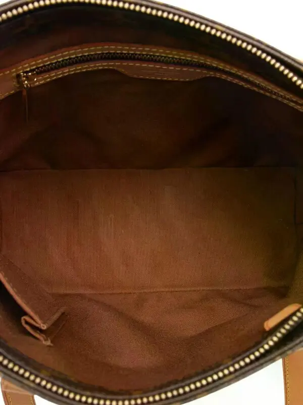 LOUIS VUITTON 2002 Monogram Cabas Piano Tote Bag - Brown
