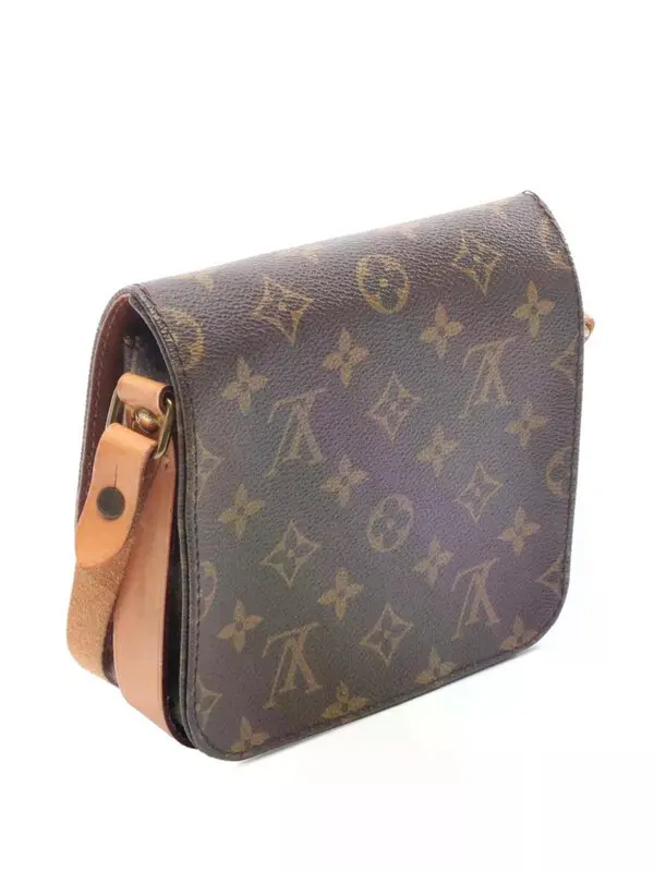 LOUIS VUITTON 1990 Monogram Cartouchiere Pm Crossbody Bag - Brown