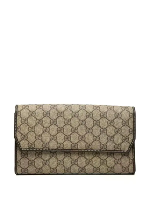 Gucci 2000-2015 Gg Supreme Clutch Bag - Neutrals
