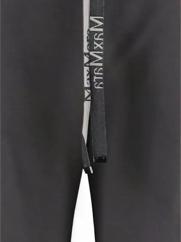 Max Mara Drawstring Wide-leg Track Pants - Grey