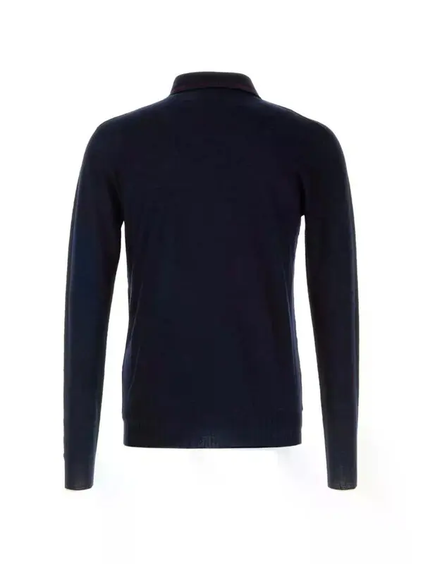 Balenciaga Contrast-trim Wool Polo Shirt