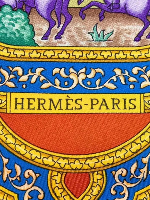 Hermès 20th Century Qalamdan Silk Scarf 90 Scarves