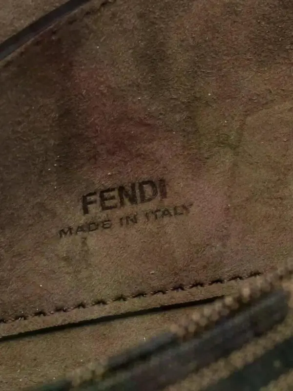 Fendi Zucca Monogram Canvas Baguette Satchel