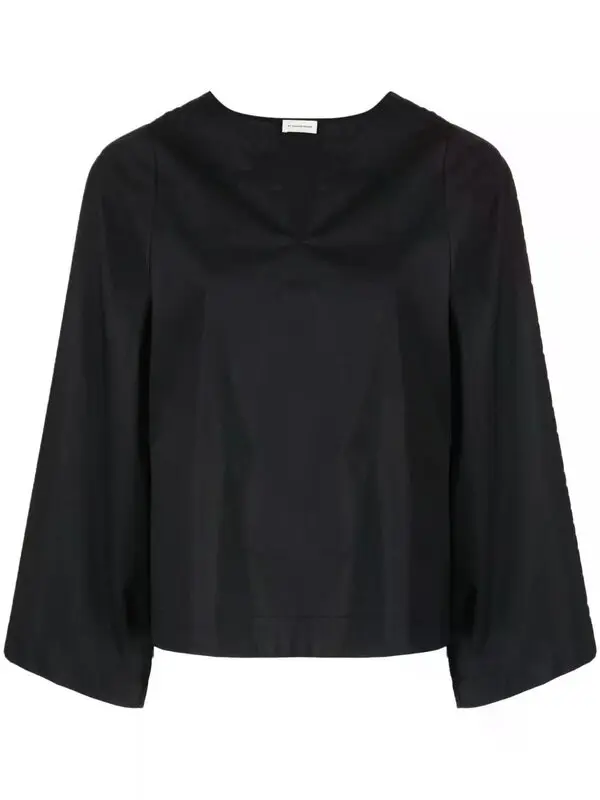 BY MALENE BIRGER Kamill V-neck Blouse - Black