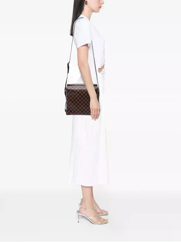 LOUIS VUITTON 2011 Damier Ebene Naviglio Crossbody Bag
