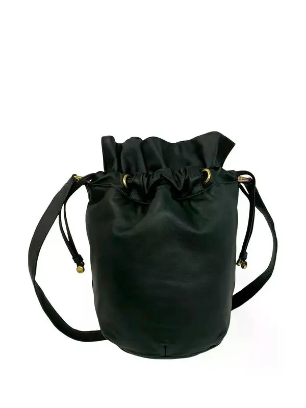 Celine 1990-2010 Leather Triomphe Bucket Bag