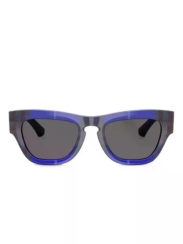 Burberry Check-pattern Square-frame Sunglasses