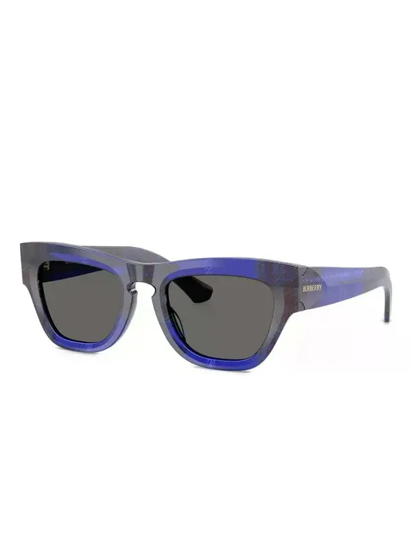 Burberry Check-pattern Square-frame Sunglasses