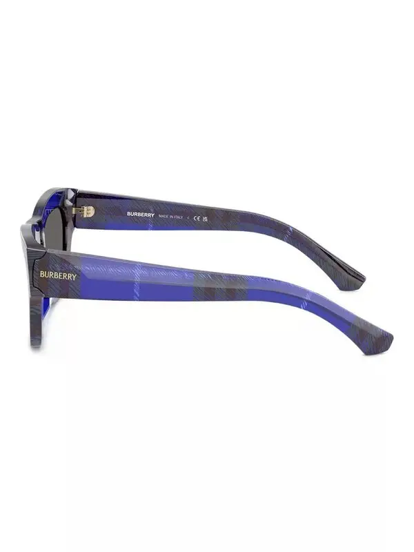 Burberry Check-pattern Square-frame Sunglasses