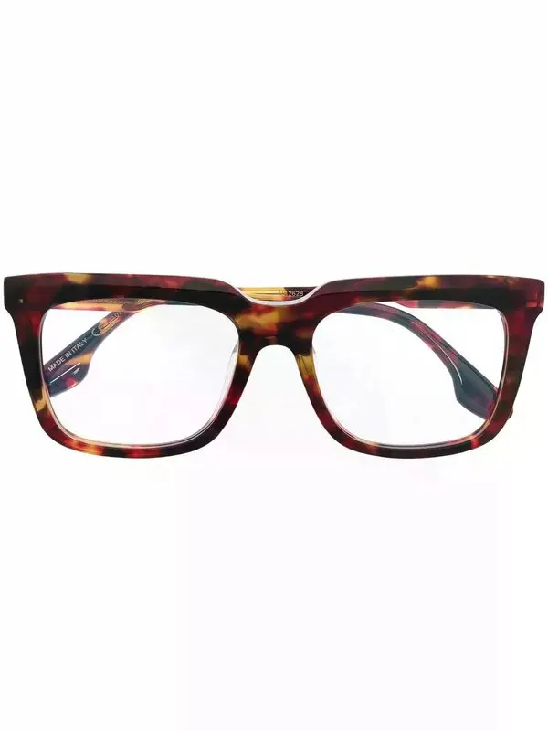 Victoria Beckham Tortoiseshell-effect Square-frame Glasses - Brown