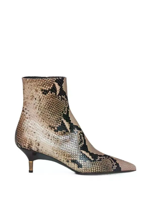 Khaite Empire Leather Boots - Neutrals