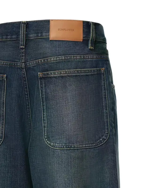 SUNFLOWER Washed Straight-leg Jeans