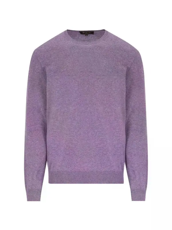 Loro Piana Sergio Crew-neck Cashmere Sweater - Purple