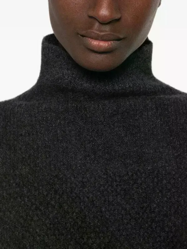 RUOHAN High-neck Textured Sweater