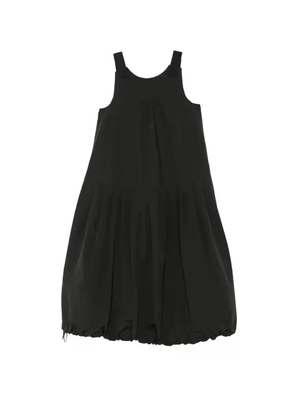 Max Mara Pleated Sleeveless Maxi Dress - Black