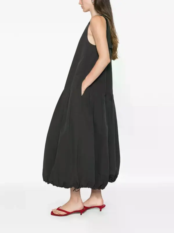 Max Mara Pleated Sleeveless Maxi Dress