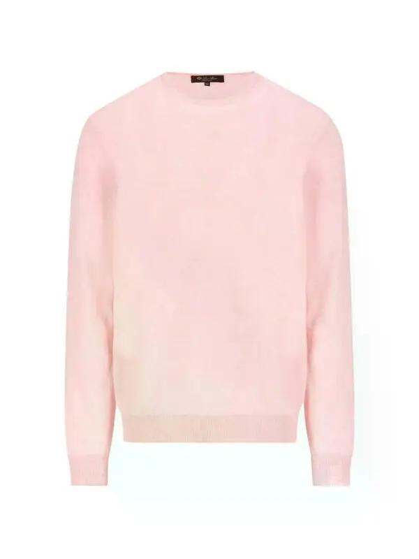 Loro Piana Sergio Crew-neck Cashmere Sweater - Pink