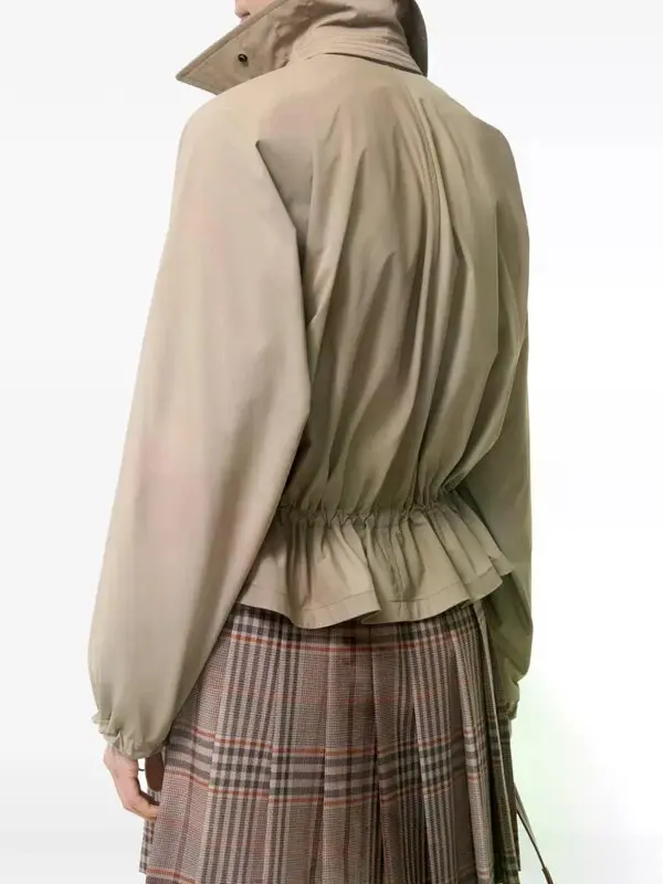 Burberry Detachable-hood Stretch-nylon Jacket