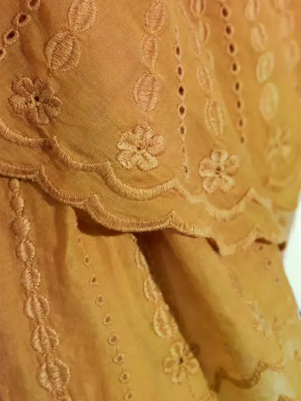 MARANT ETOILE Layale Broderie-anglaise Ruffled Skort