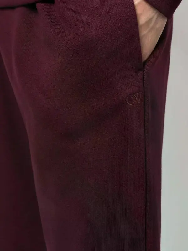 Off-White Logo-embroidered Cotton Track Pants