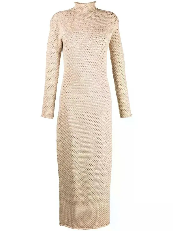 AERON Long-sleeve Maxi Jumper Dress - Neutrals