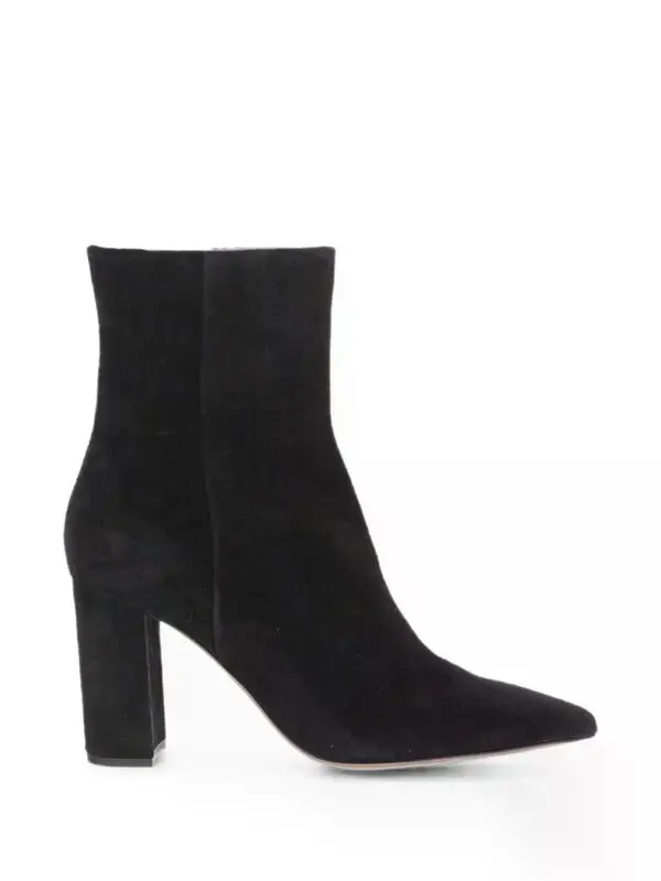Paris Texas Anja Suede Pointed-toe Ankle Boots - Black