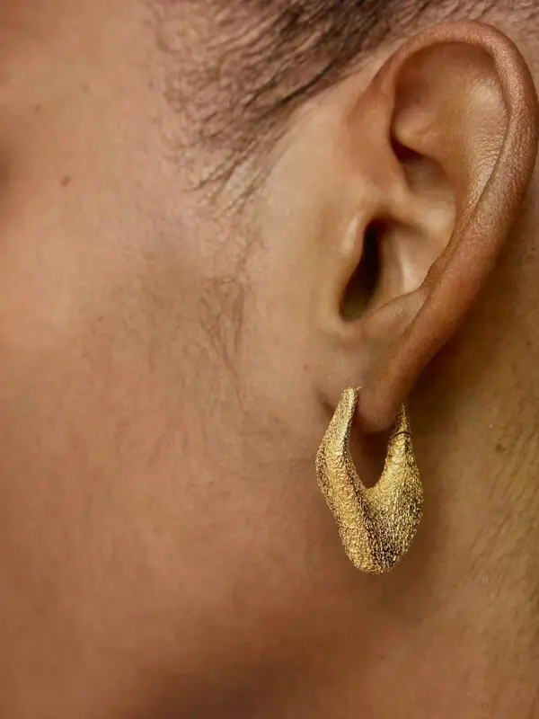Monica Vinader Medium Antica Earrings - Gold