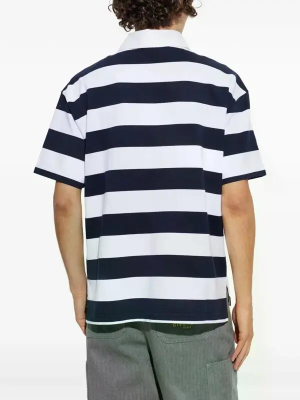 Givenchy Logo-print Striped Polo Shirt