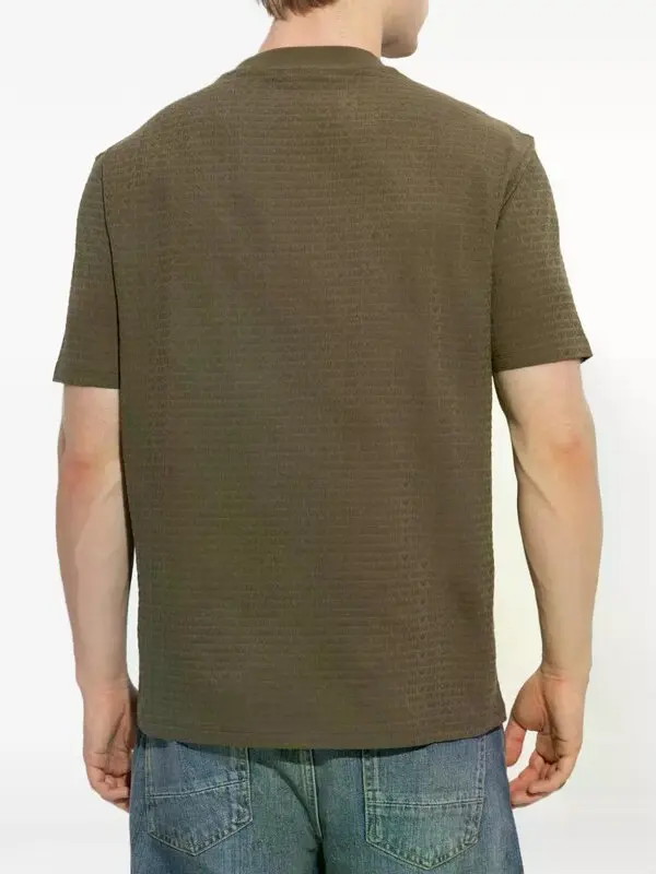 Emporio Armani Monogram-pattern Short-sleeve T-shirt