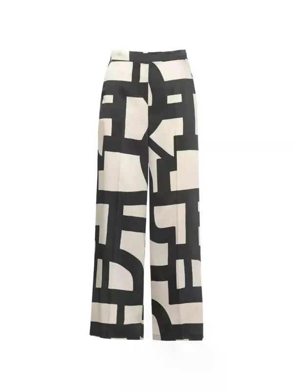 EMME Emmalbero Geometric-print Trousers