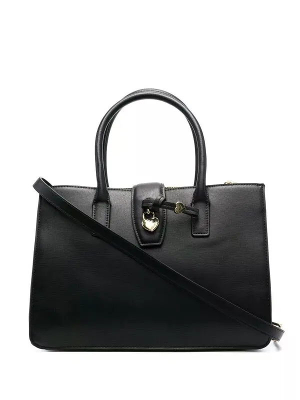 Moschino Logo-charm Tote Bag - Black