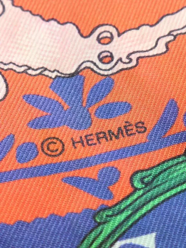 Hermès 2010s Etriers Remix Twilly Scarf