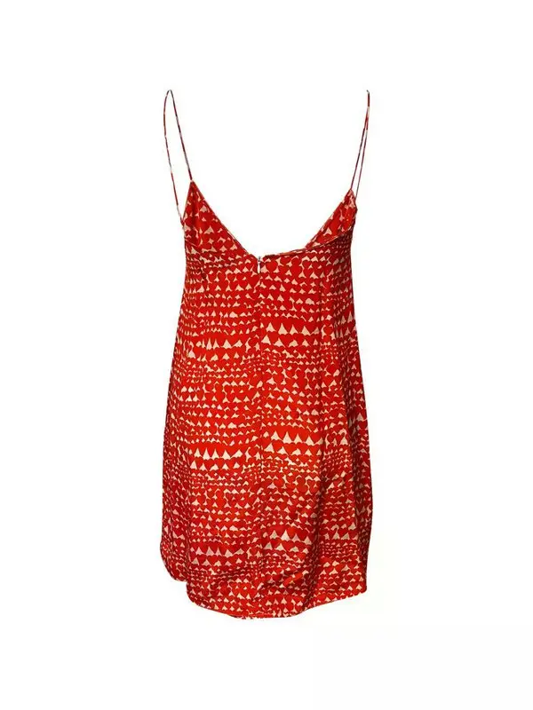 Stella McCartney Heart-print Scalloped Slip Dress