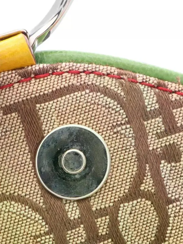 Dior 2010s Small Rasta Trotter Saddle Shoulder Bag - Neutrals