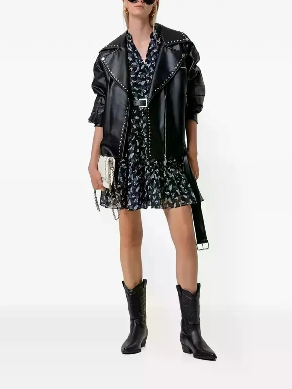 FRACOMINA Stud-embellished Biker Jacket