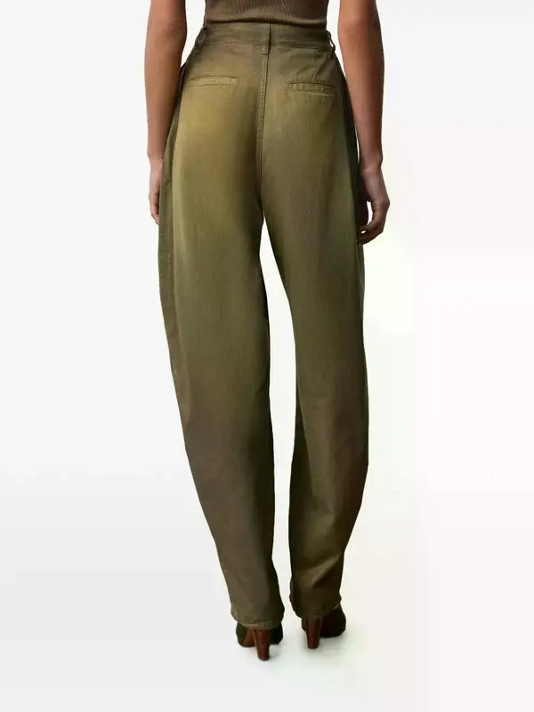 Ralph Lauren Ellen Pleated Cotton Trousers