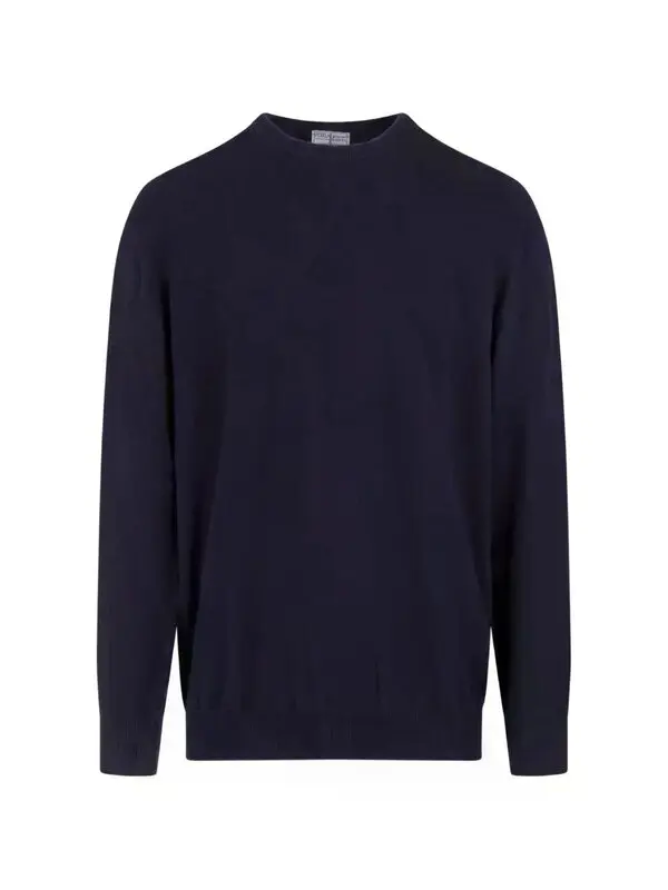 Fedeli Argentina Crew-neck Sweater - Blue