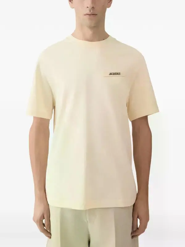 Jacquemus Logo-patch T-shirt - Neutrals