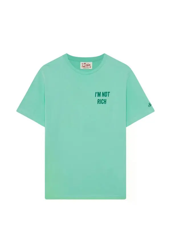 MC2 SAINT BARTH Slogan-print Cotton T-shirt - Green