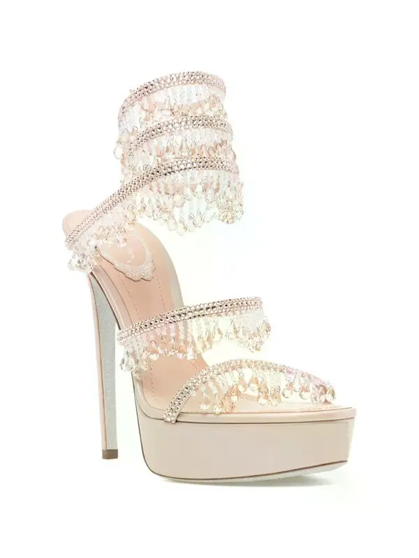 Rene Caovilla Cleo Jahanara Sandals - Neutrals
