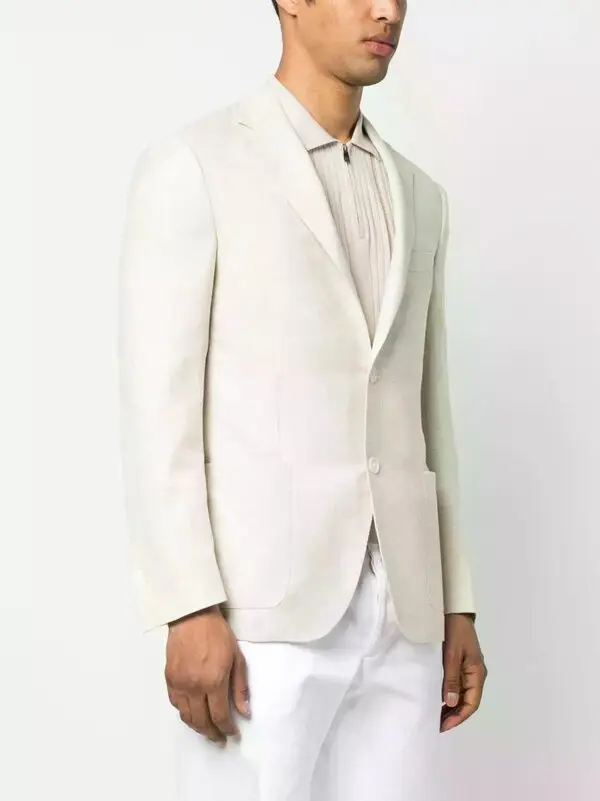 Corneliani Single-breasted Wool-blend Blazer