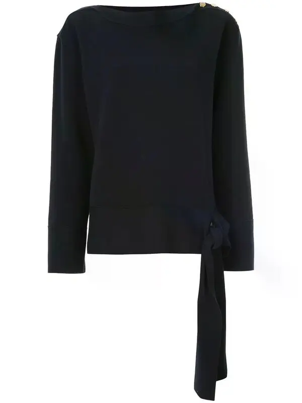 Stella McCartney Boat Neck Button Jumper - Blue