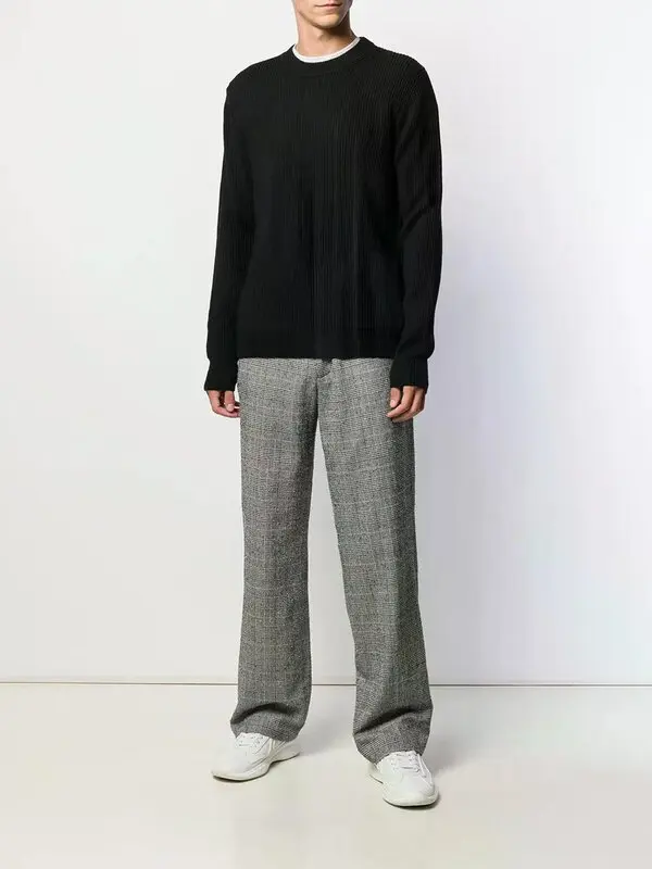 ROBERTO COLLINA Knitted Sweatshirt - Black