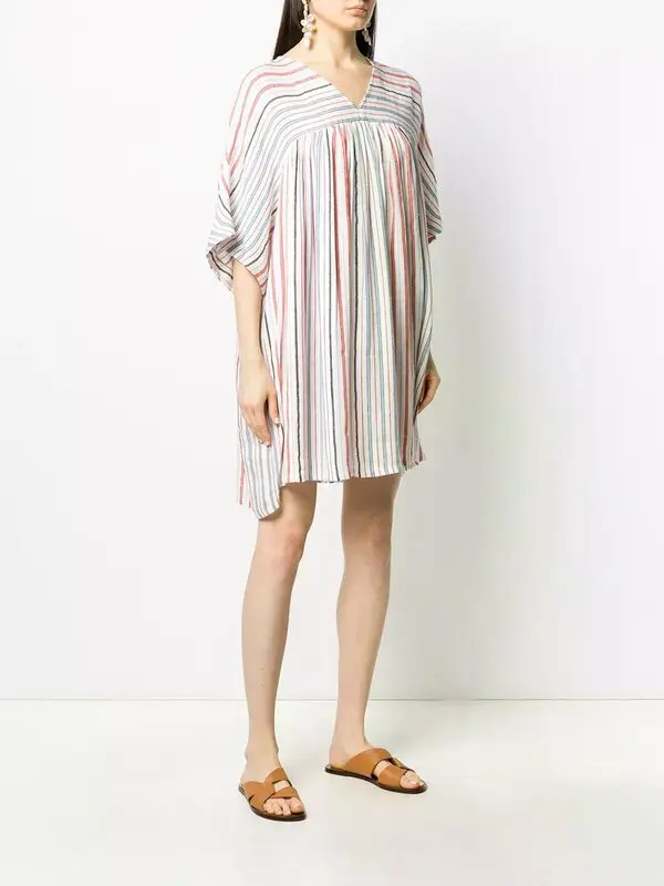 Woolrich Loose-fit Striped Midi Dress