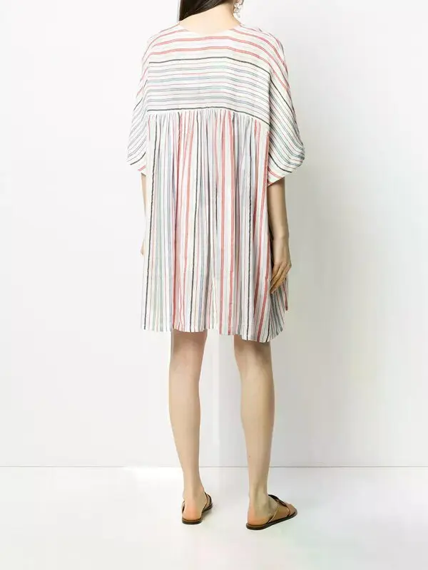 Woolrich Loose-fit Striped Midi Dress