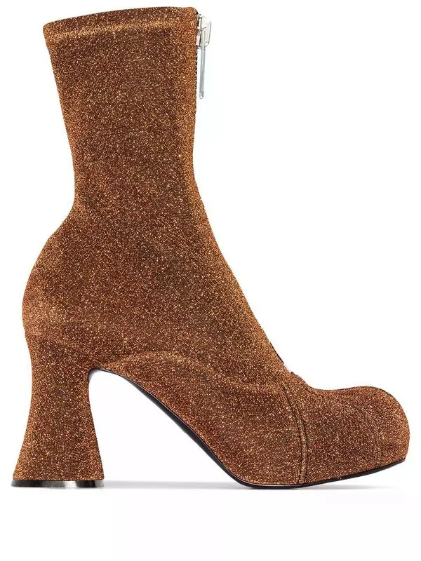 Stella McCartney Glitter Duck City 80mm Boots - Neutrals