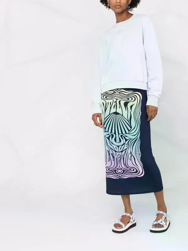 Stella McCartney Panelled Pencil Skirt - Blue