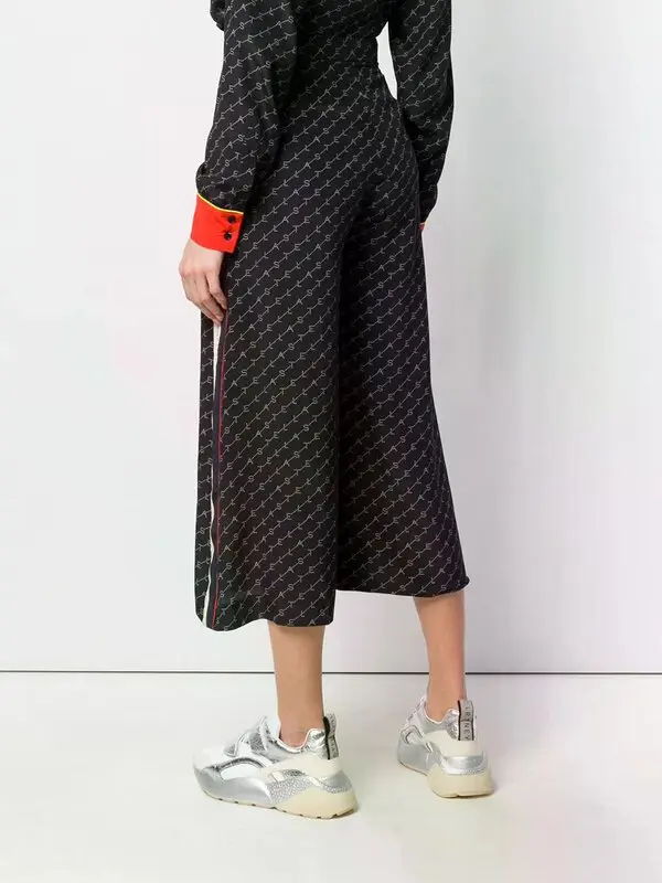 Stella McCartney Logo Wide Leg Trousers