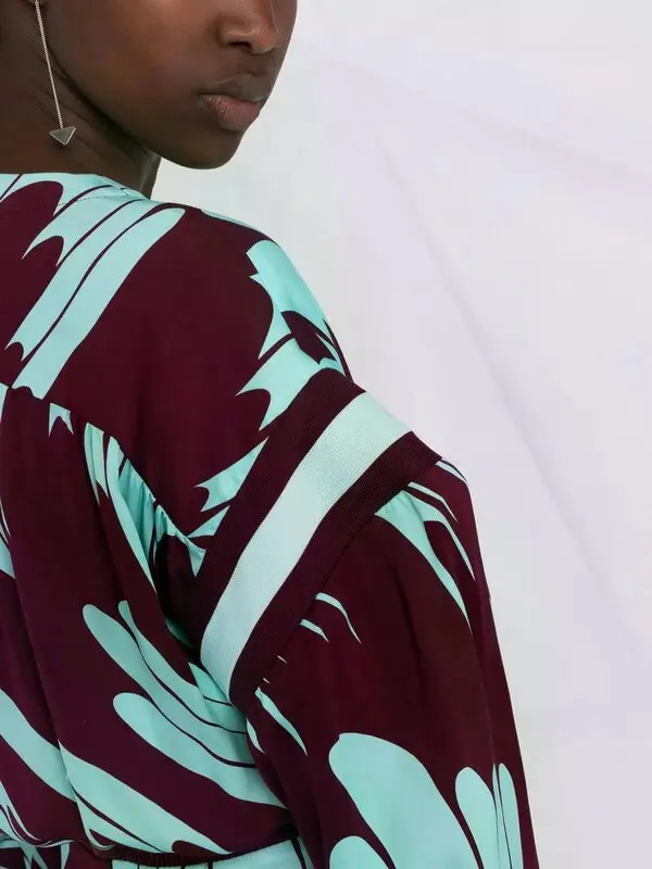 Stella McCartney Abstract-print Gathered Dress