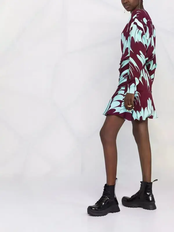 Stella McCartney Abstract-print Gathered Dress